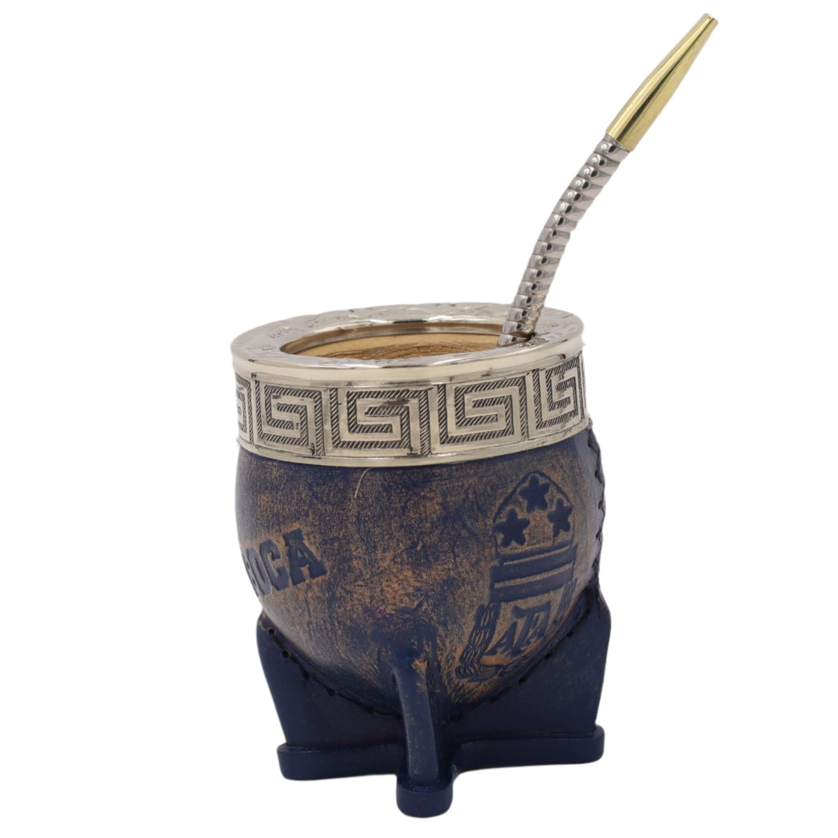 Calebasse Boca Juniors cuir Xeneize 260–270 ml | El Gaucho